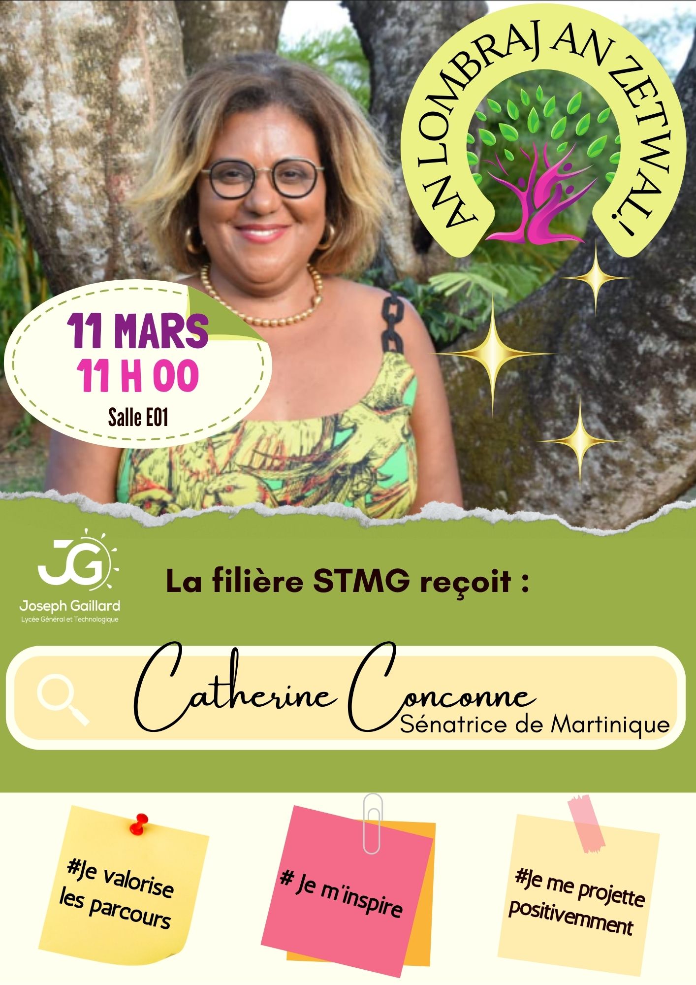 "An lombraj an zetwal" reçoit avec Catherine Conconne - Lycée Joseph ...